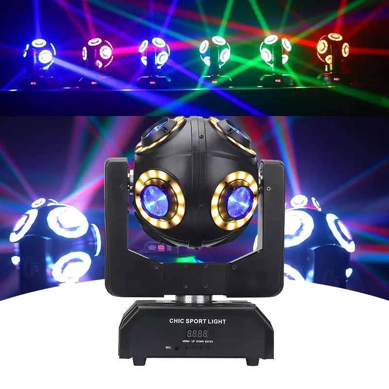8x15W-LED-RGBW-Beam-Football-Moving-Head-Light-3in1-DMX-Stage-Effect ...