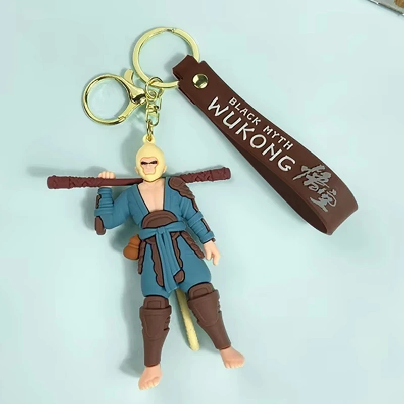 Cute-Key-Chain-Anime-Black-Myth-Wukong-Car-Keychain-for-Bag-Charms-Doll ...