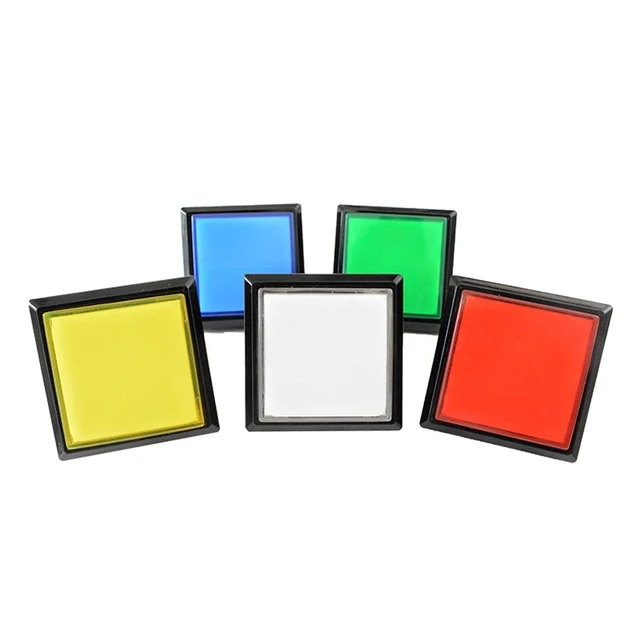 Red Power Button Square
