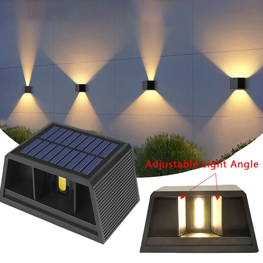 Adjustable-Angle-Solar-Wall-Light-Up-Down-Waterproof-Outdoor-Lamp ...