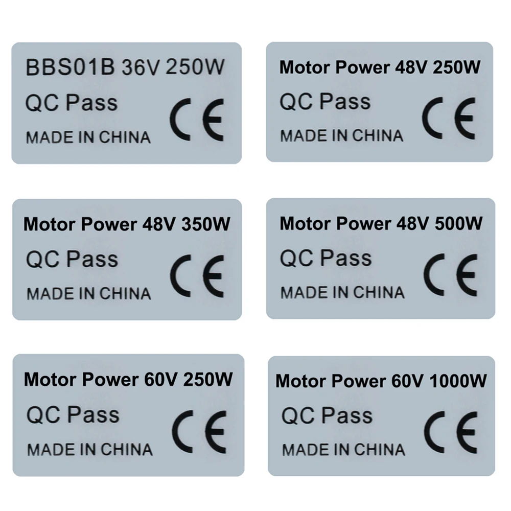 12pcs/lot 250W/500W/1000W Sticker for BAFABG /TONGSHENG Motor Electric ...