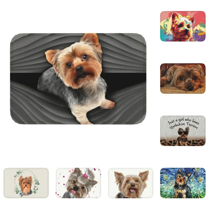 Yorkshire-Terrier-Doormat-Non-Slip-Bathroom-Kitchen-Mat-Yorkie-Dog ...