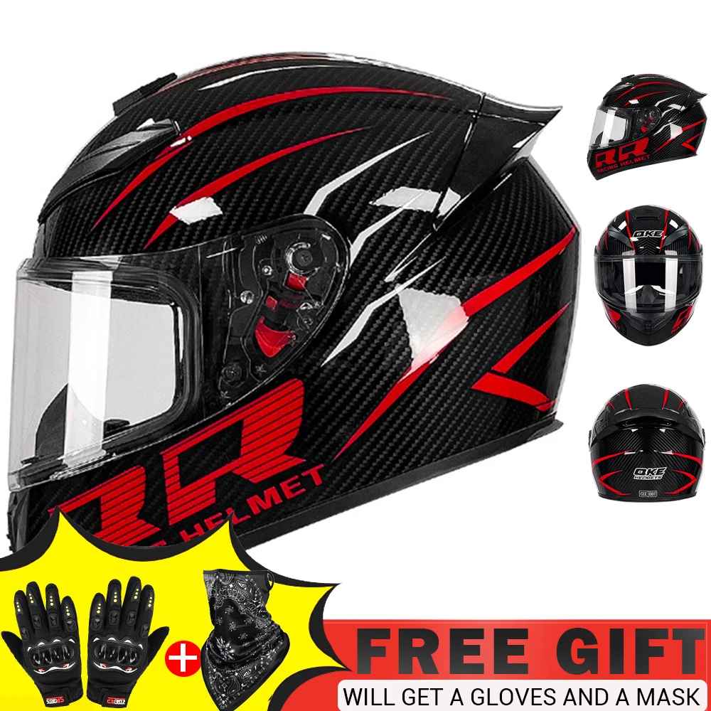 QIKE-DOT-Approved-Helmet-Motorcycle-Full-Face-Motorcycle-Accessories ...
