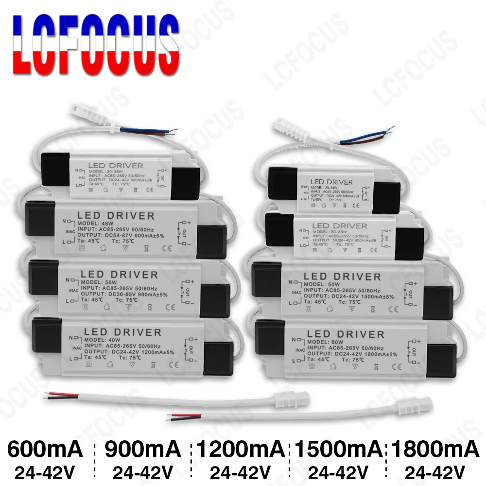20W 30W 40W 50W 60W LED Driver DC 54-87V 36-65V 24-42V Constant Current ...