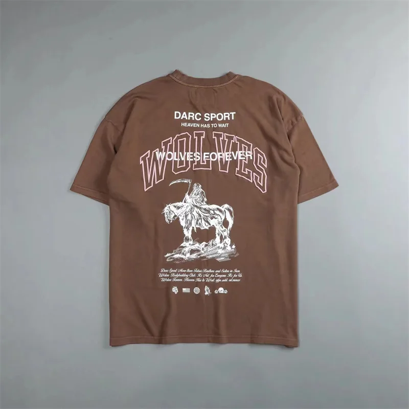 DARC-SPORT-WOLVES-2023-New-Skull-Print-T-Shirt-Mens-100-Cotton-T-shirts ...