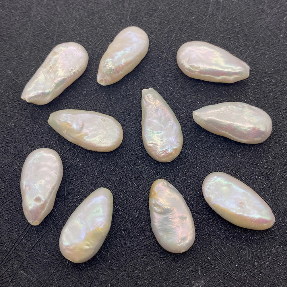 Natural-Freshwater-Pearl-Drop-shaped-Beads-AA-Grade-Baroque-Teardrop ...