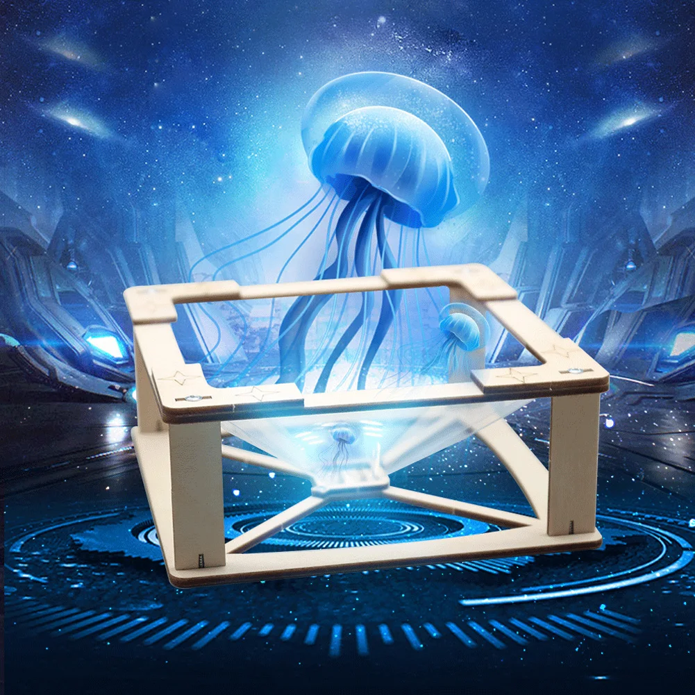 3D-holo-graphische-Pro-Projektion-DIY-Modelle-Geb-ude-Spielzeug ...