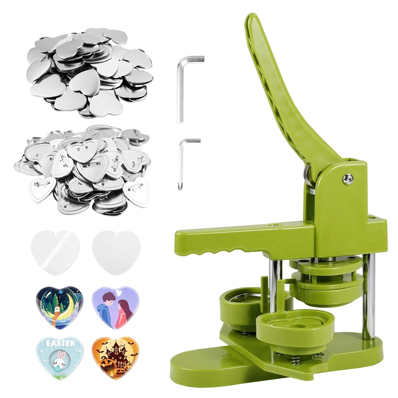 DIY-Button-Badge-Maker-Machine-Heart-Shaped-Button-Maker-Machine-for ...