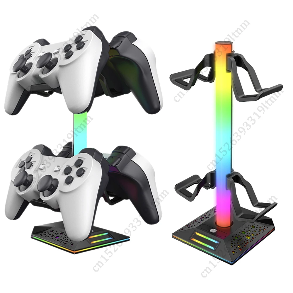 RGB-Headset-Stand-with-USB-Ports-Headphone-Holder-Vertical-Bracket ...