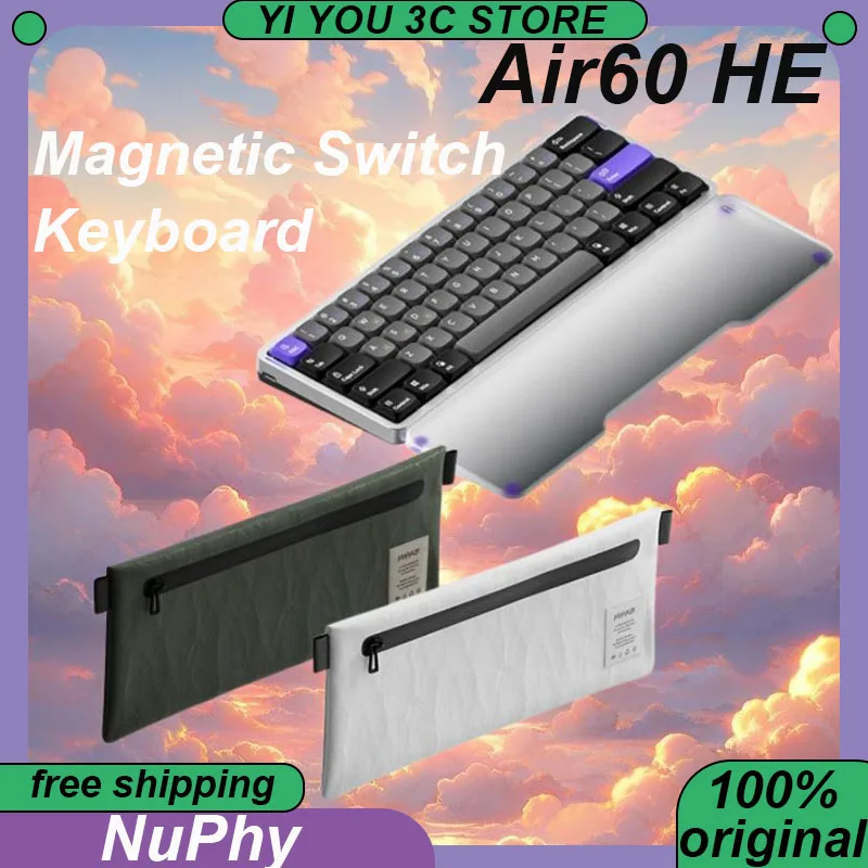 NuPhy-Air60-HE-Low-Magnetic-Switch-Keyboard-Wired-61Keys-Magnetic-Jade ...