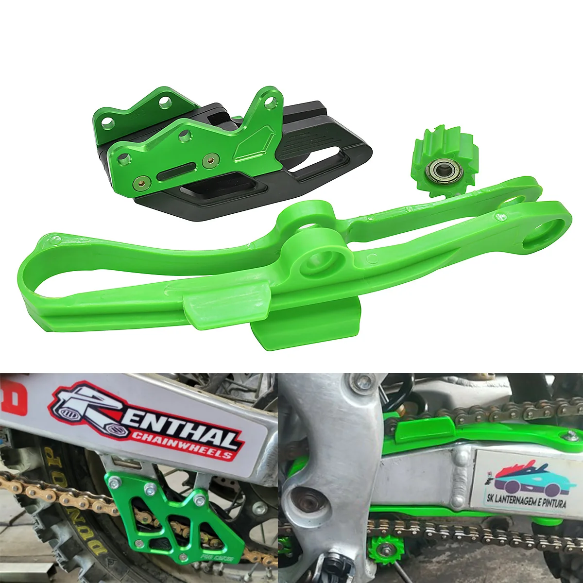 Motorcycle-CNC-Chain-Swingarm-Guide-Slider-Roller-Guard-For-KX-250F ...