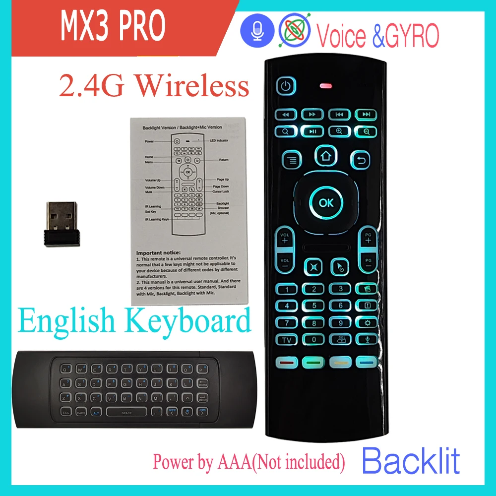 MX3-PRO-Voice-Air-Mouse-Remote-Control-Mini-Keyboard-Backlit-2-4G ...