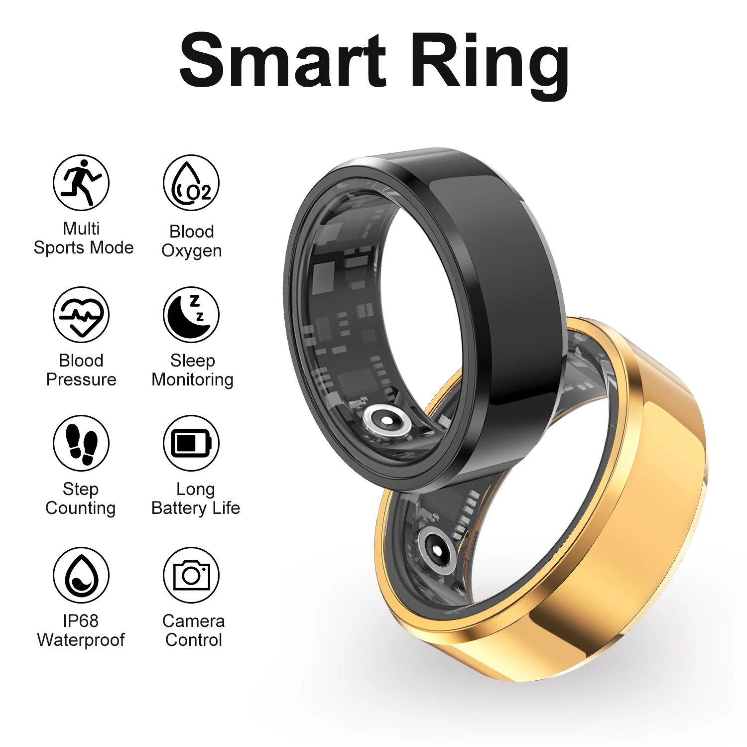 2024-New-Smart-Ring-Heart-Rate-Sleep-Monitoring-Sports-Fitness-Health ...