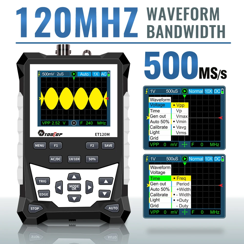 TOOLTOP-ET120M-500MS-s-120MHz-Professional-Digital-Oscilloscope ...