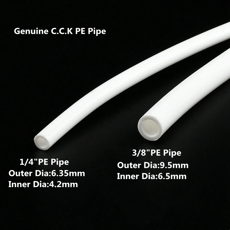 0.5~10 Meter RO Water 1/4 3/8 Inch O.D PE Hose Tubing White Flexible Pipe Tube For Reverse ...