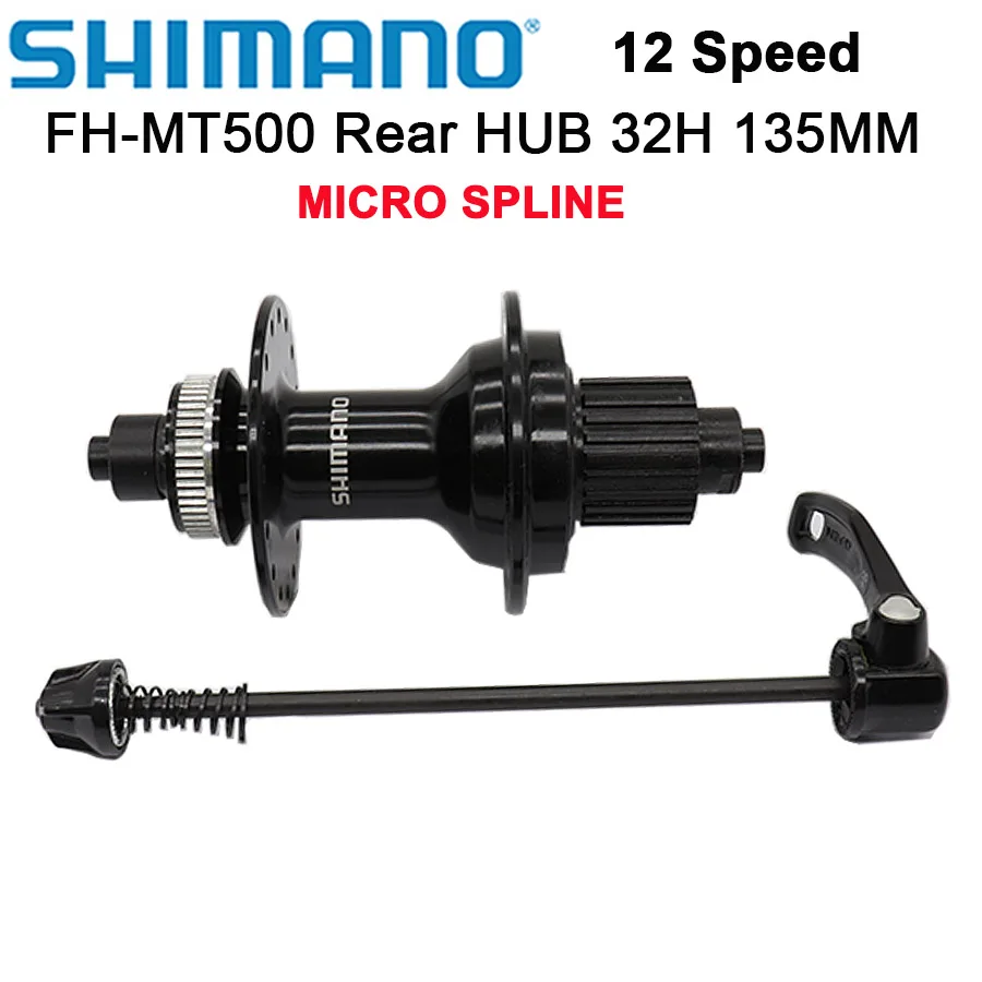 Hub-Micro-Spline-Shimano-Deore-MT500-MT401-FH-12V-32H-Bloqueio-Central ...