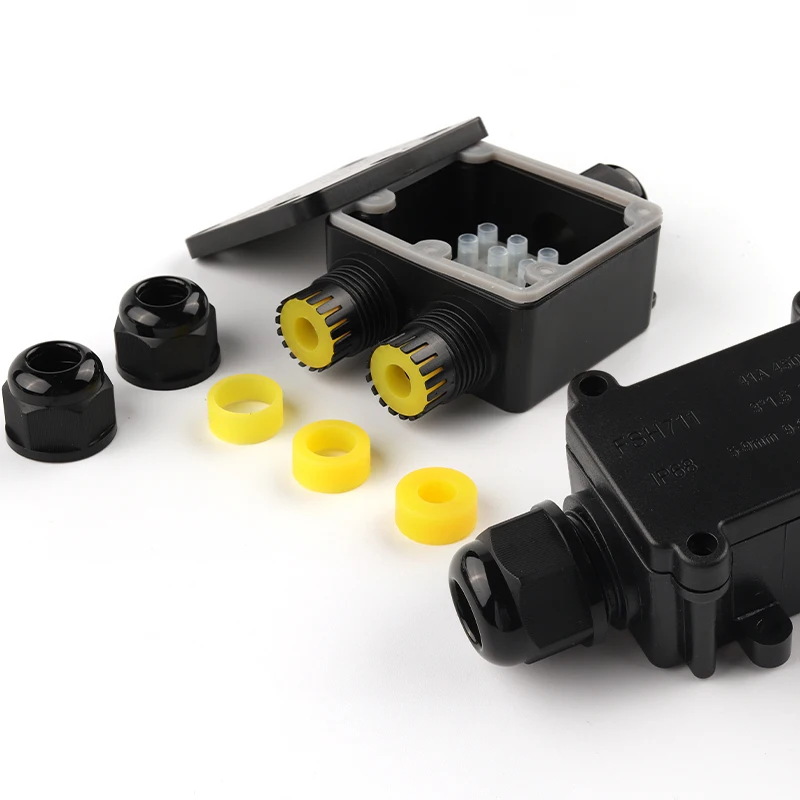 Conector-de-Cable-el-ctrico-impermeable-para-exteriores-caja-de-conexiones-IP68-con-luz-de ...