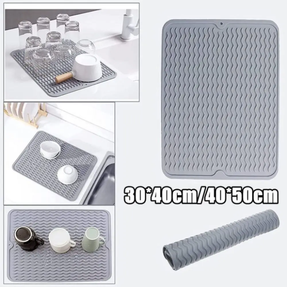1Pcs-Wave-Draining-Pad-Silicone-Drying-Mat-New-Non-slip-Dish-Holder ...