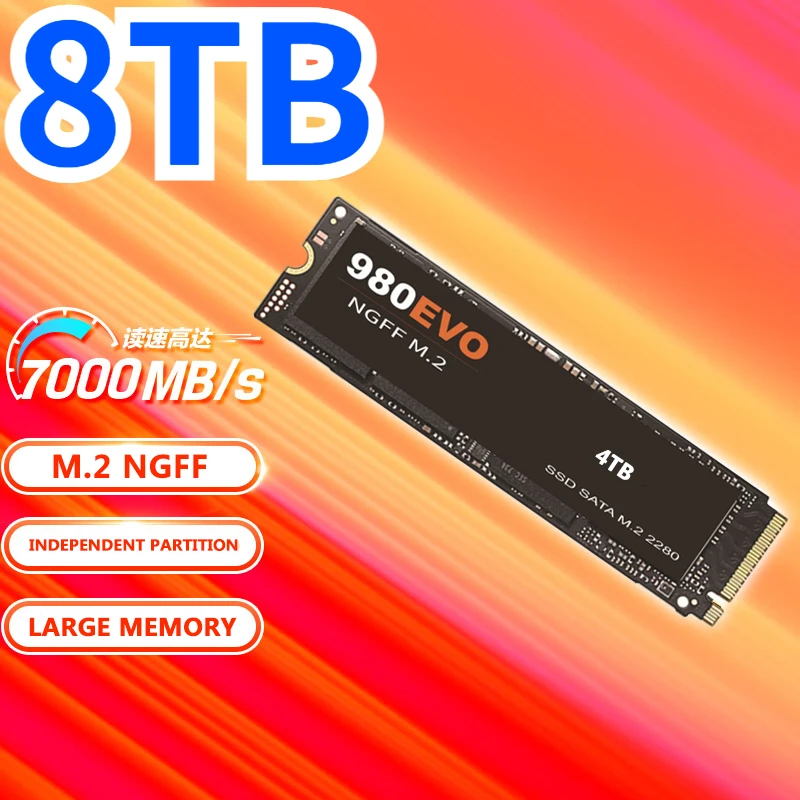 2023 노트북 컴퓨터용 내장 솔리드 스테이트 드라이브, SSD M2 Nvme, 4TB, 8TB, 980 EVO Plus, 500GB, 1TB, HDD 하드 디스크, 970 ...