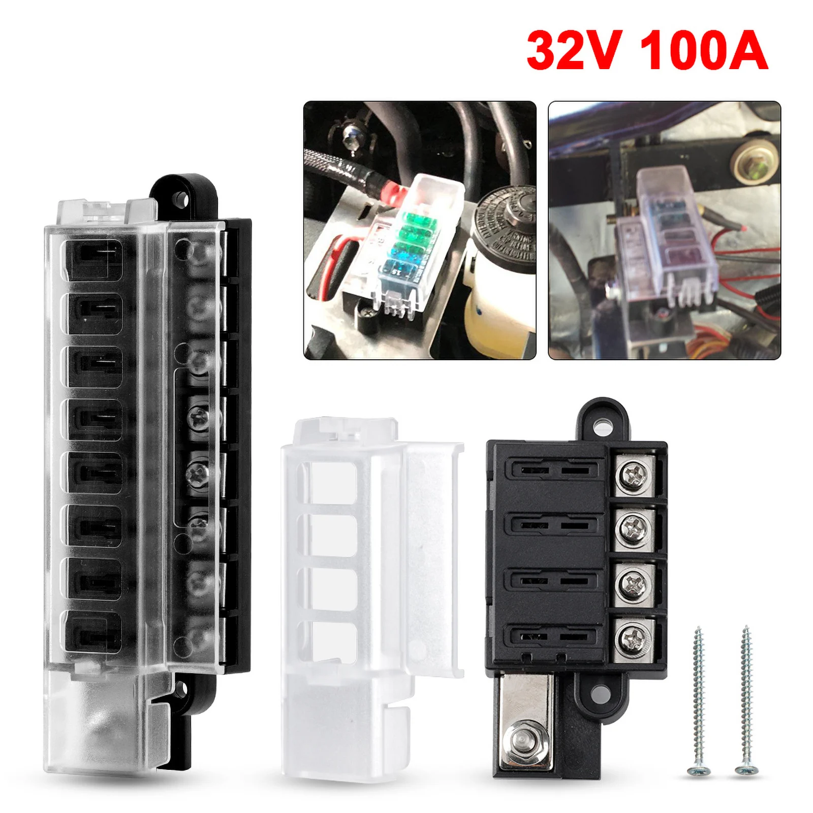 4-8-Way-Car-Fuse-Accessory-12V-24V-Car-Truck-Circuit-Fuse-Box-Circuit ...