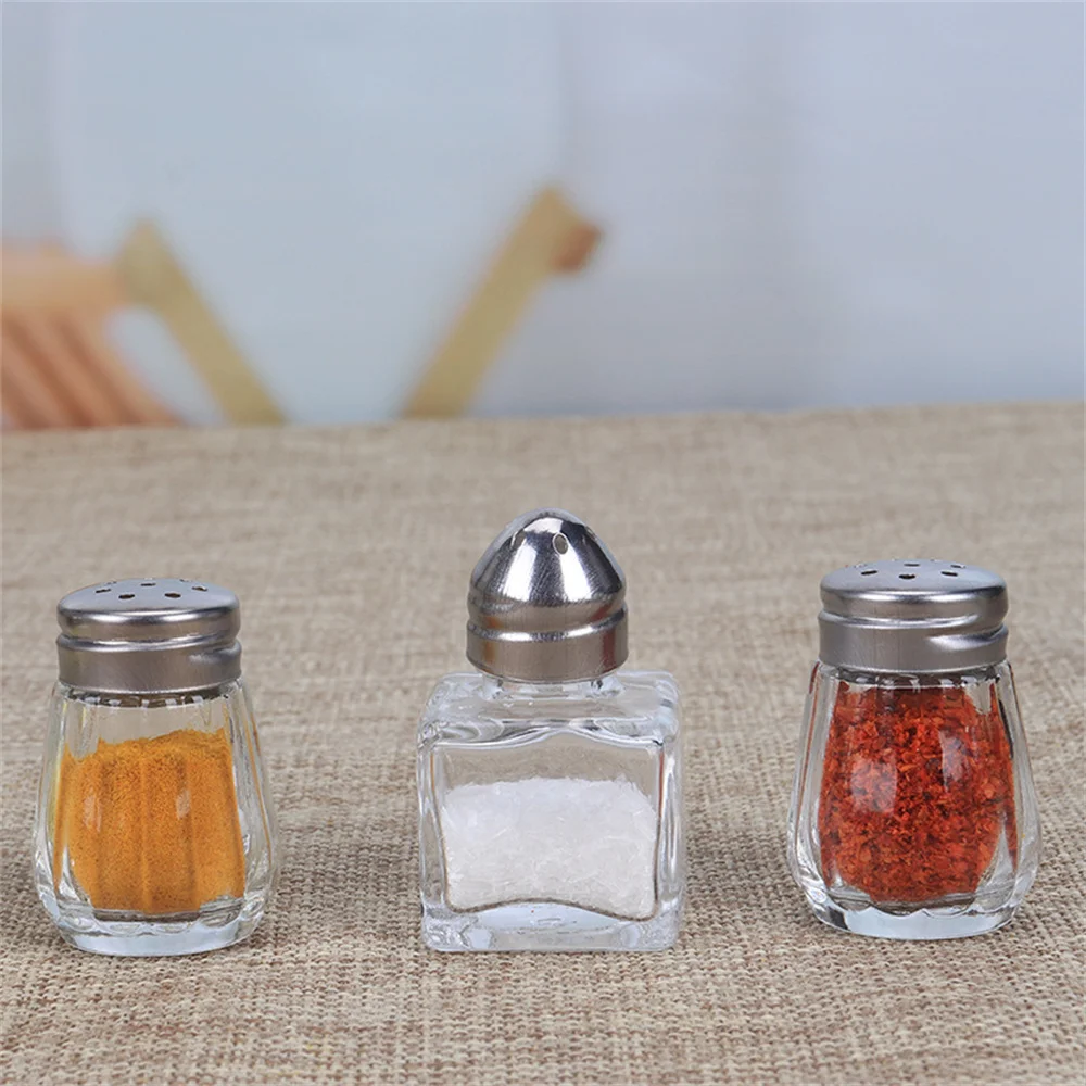 Mini-Seasoning-Shaker-Bottles-Glass-Spices-Condiment-Jars-Kitchen-Salt ...