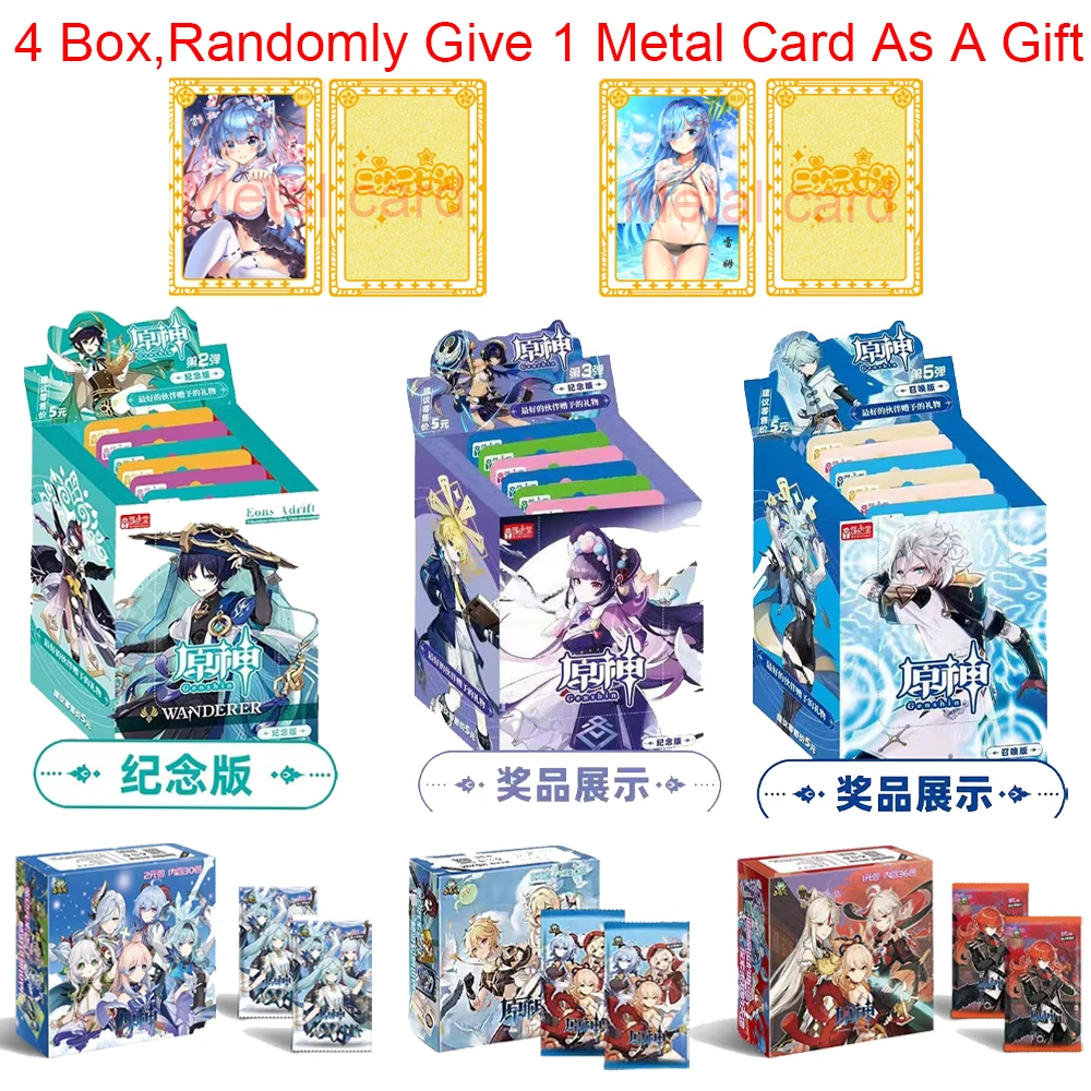 New-Genshin-Impact-Cards-Wholesale-Price-Anime-Game-Pack-Booster-Box ...