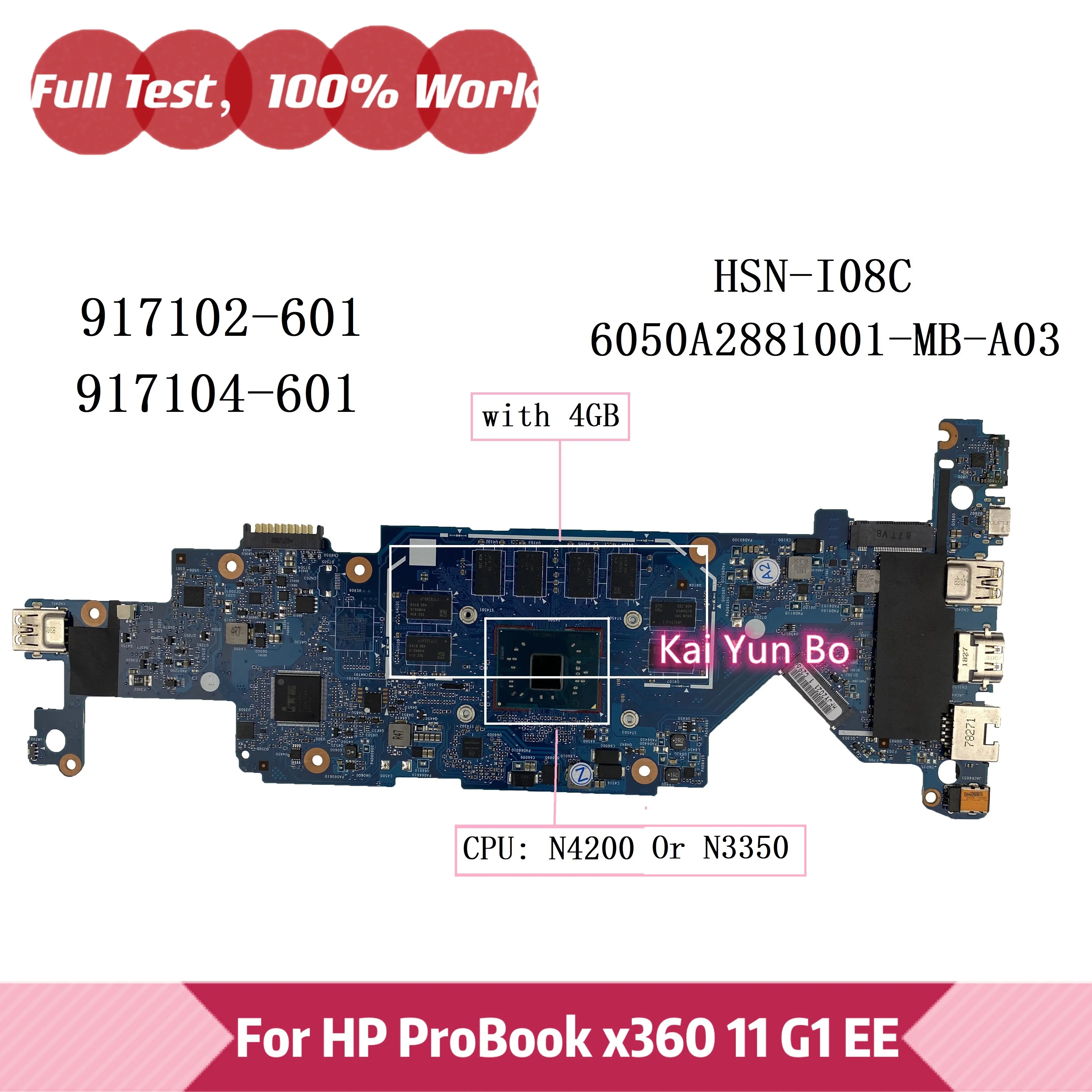 917102-601-For-ProBook-x360-11-G1-HSN-I08C-Laptop-Motherboard-917102 ...
