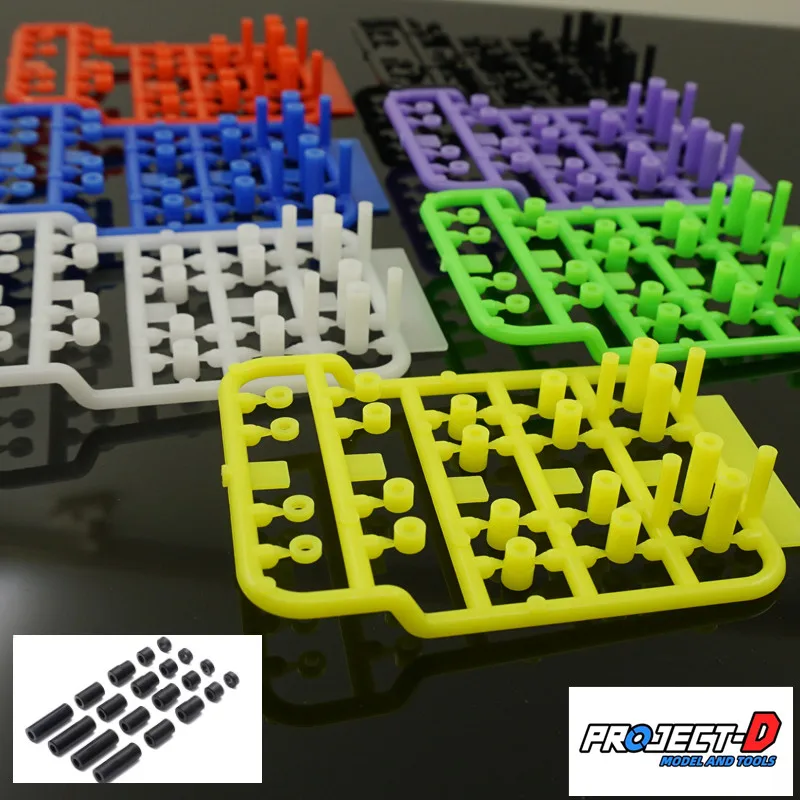 homemade-mini-4WD-racing-car-lightweight-plastic-spacer-set-12-6-7-6-3 ...