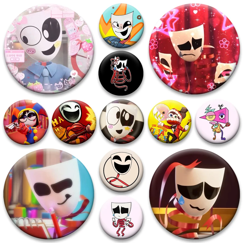 Gangle Jax Zooble Cute Cartoon Button Pins Anime The Amazing Digital ...