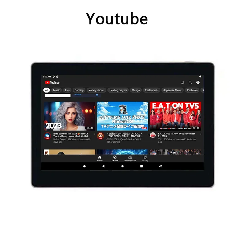 NEW 7 inch Android 11 Smart Home Background Music Panel Stereo Sound Google Play YouTube WIFI ...