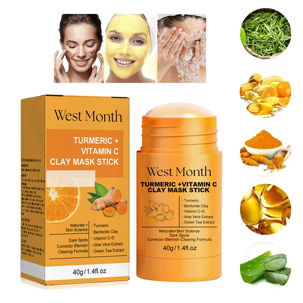 Turmeric-Mask-Stick-Healing-Clay-Pore-Cleansing-Facial-Mask-Improve ...