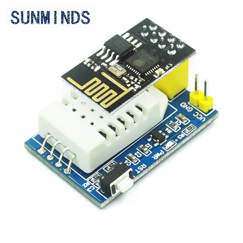 ESP8266 ESP-01S WIFI interface AM2302 DHT22 wireless temperature and ...