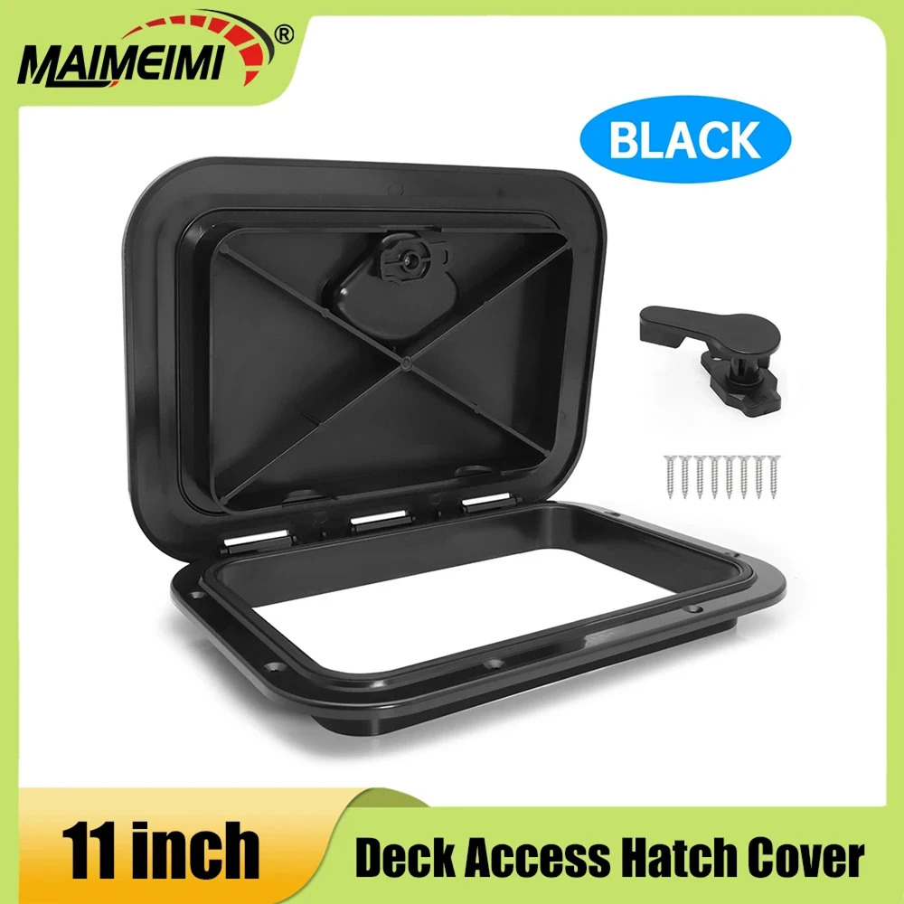 11" Deck Access Hatch Cover ABS Black White Marine Deck Access Hatch ...