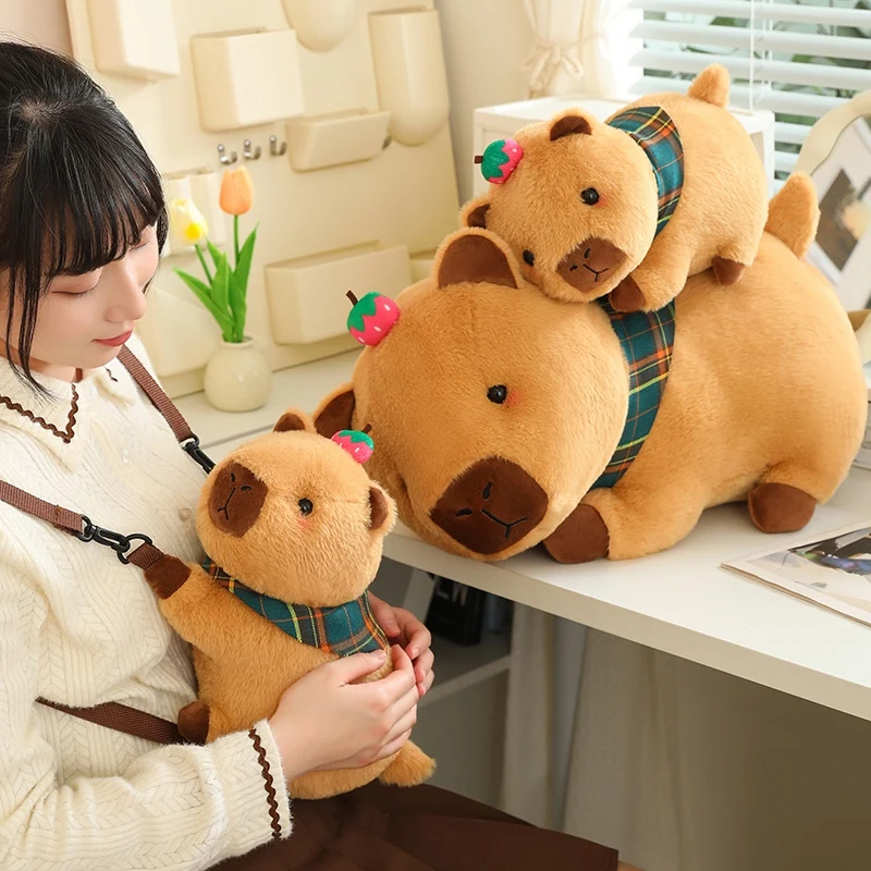 Mu-eco-de-capibara-relleno-de-30-50cm-juguete-de-peluche-fresa-Animal ...
