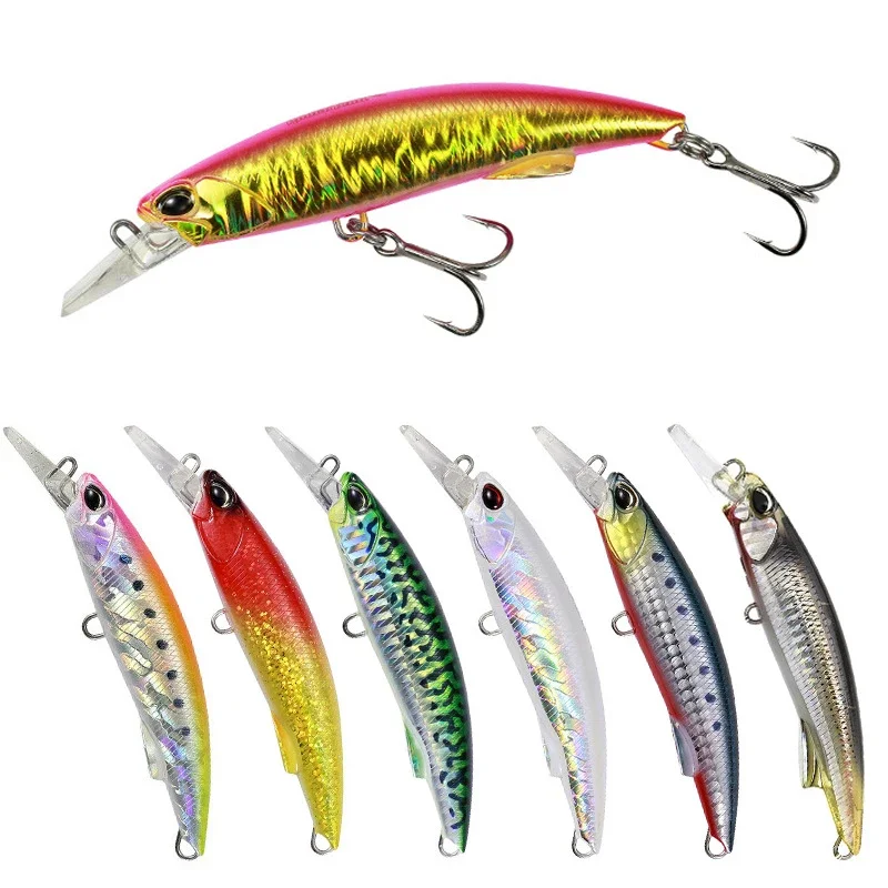 10Pcs-Kit-40g-92mm-Sink-Minnow-Bait-Fishing-Lure-Beading-Bass-Bionic ...