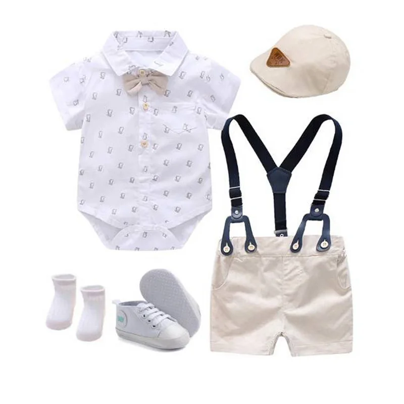 Gentleman-Clothes-Baby-Dress-Shirt-Formal-Baby-Boy-Set-5-Pieces-Newborn ...