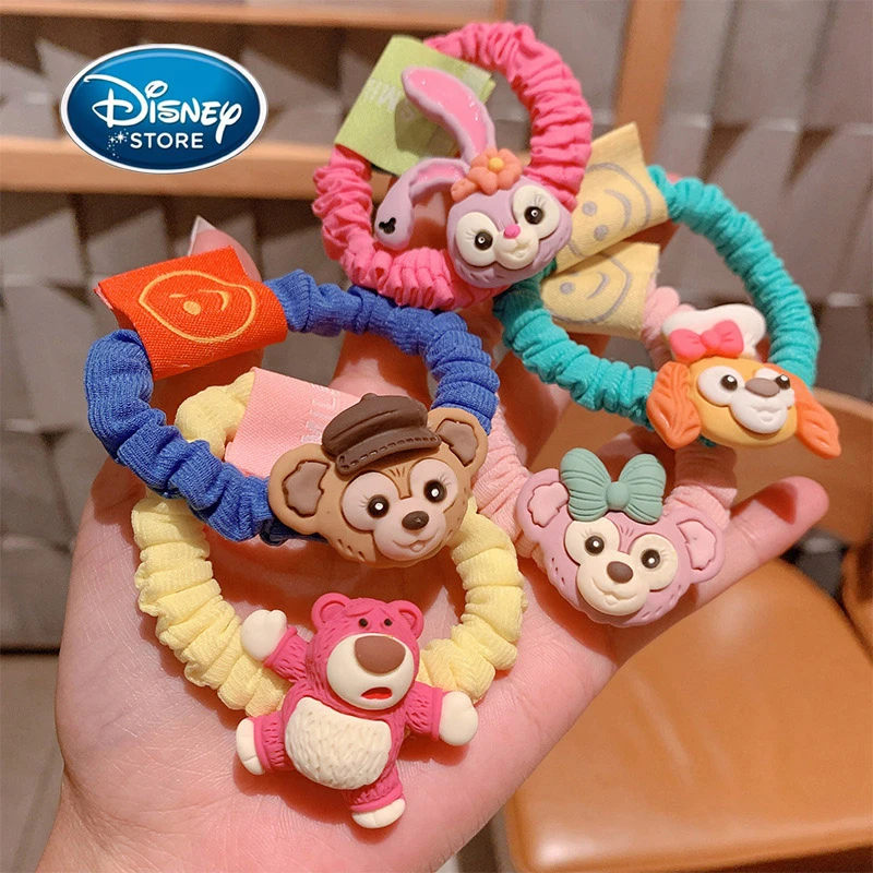 Disney 5 Piece Set Duffy Bear Headband Hair Circle Cute 3D Smiling Face ...