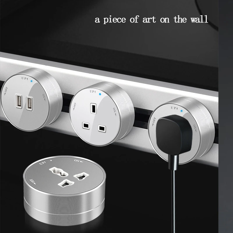 Brazilian-Italian-Standard-Wall-Surface-Mounted-Track-Socket-USB-Type-c ...