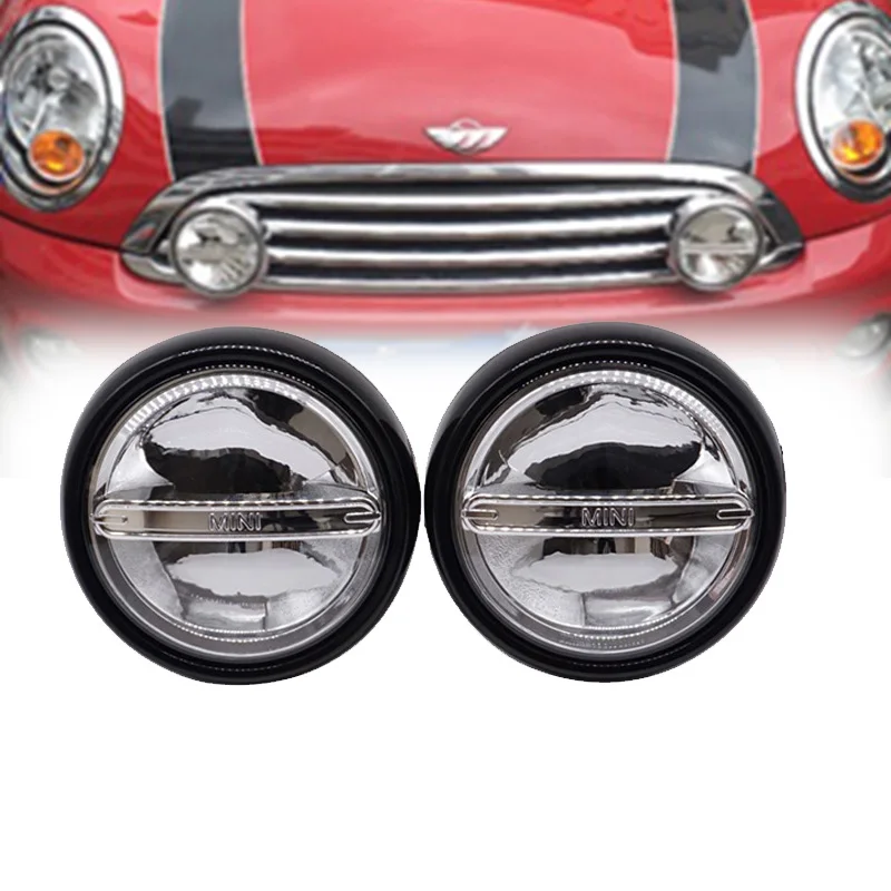 1Pair-LED-DRL-Daytime-Running-Rally-Lights-Driving-Lamp-12V-For-MINI ...