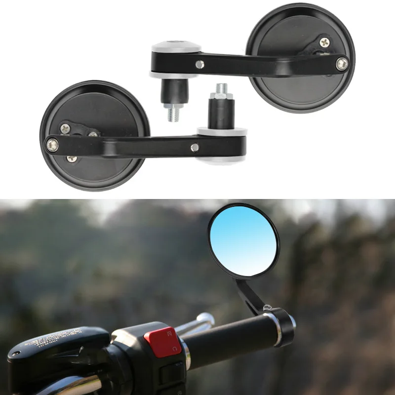 2pcs-Pair-7-8-Universal-Motorcycle-Rear-View-Mirrors-Round-Handle-Bar ...