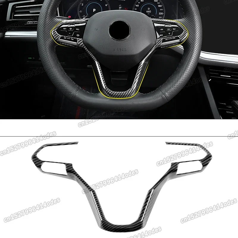 carbon-fiber-car-steering-wheel-frame-trims-for-volkswagen-touareg-vw ...