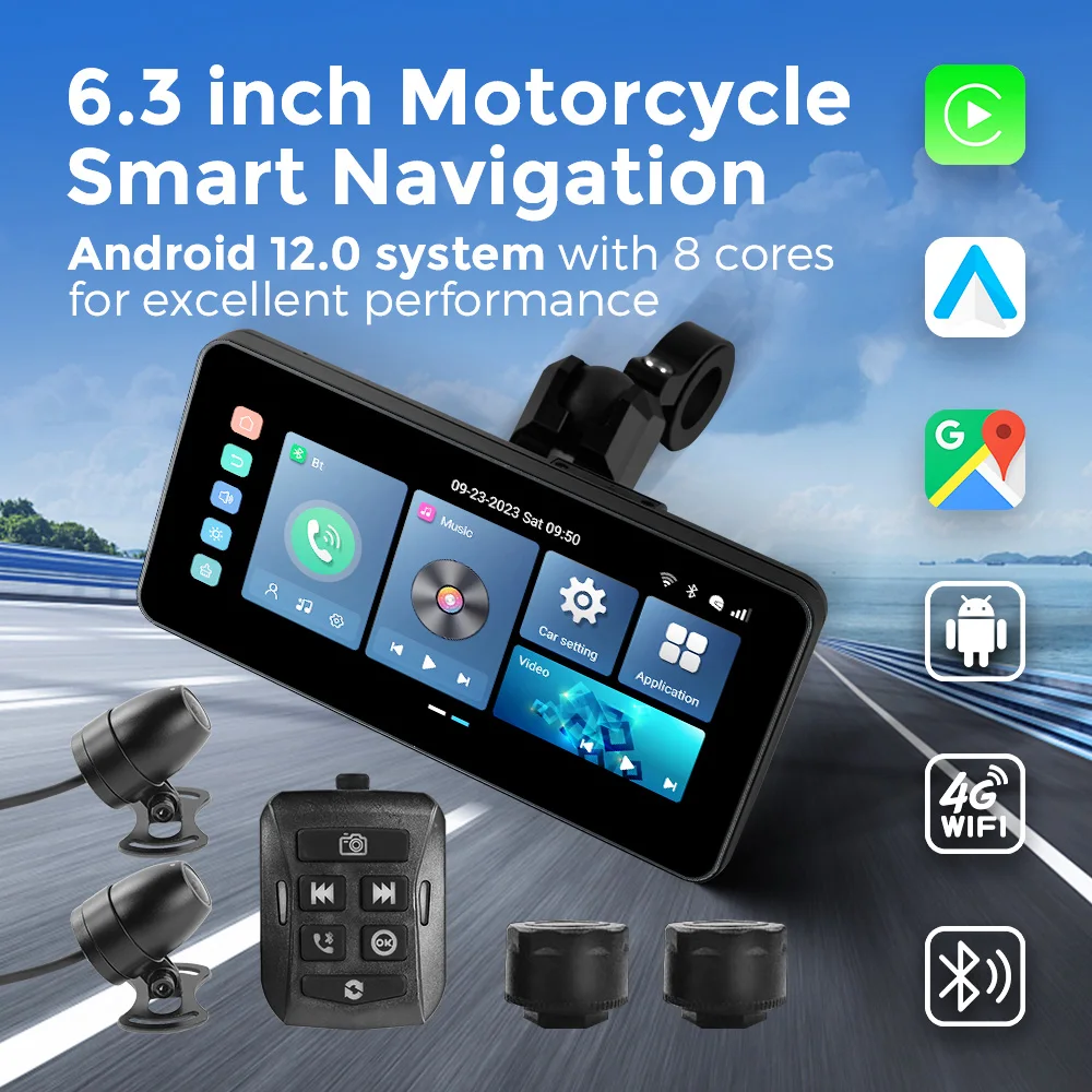 6-3-inch-Portable-Motorcycle-LCD-Display-Wireless-CarPlay-Android-Auto ...