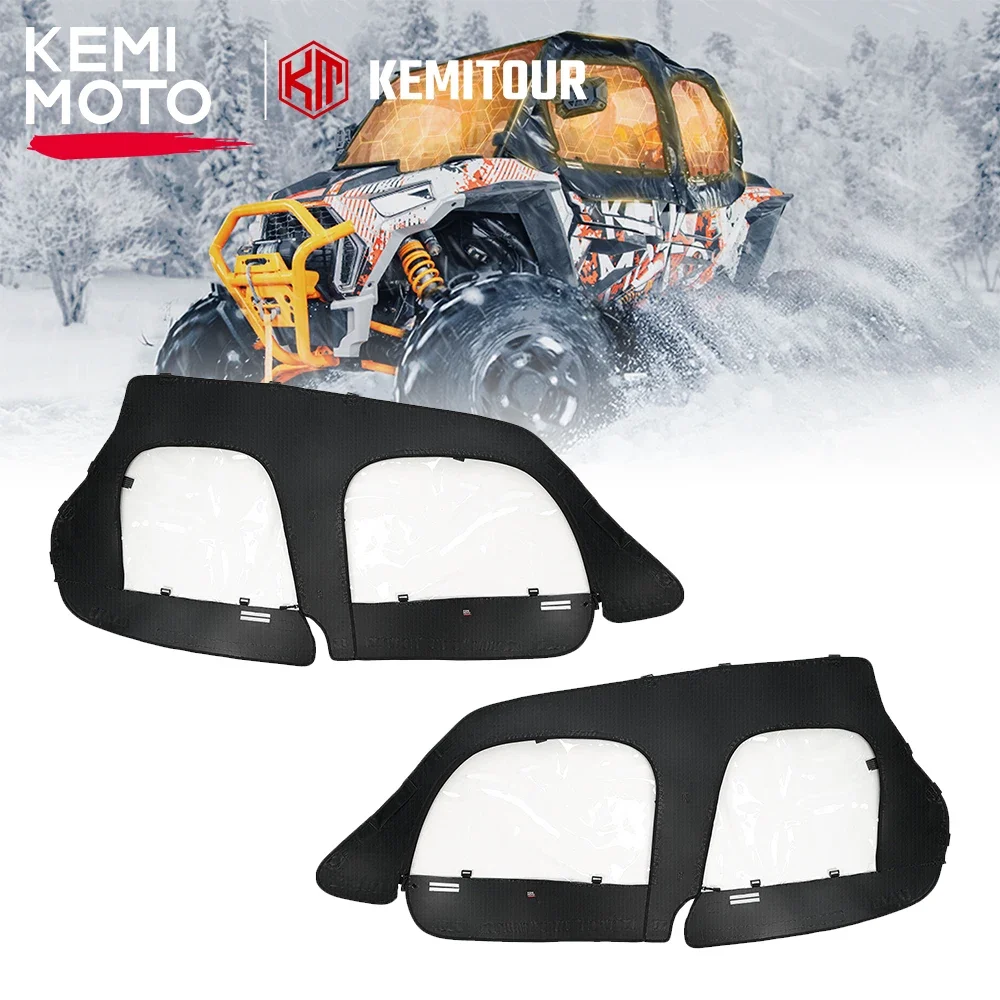 KEMIMOTO UTV Soft Upper Door Set Kit Cab Enclosure #2884332 Compatible ...