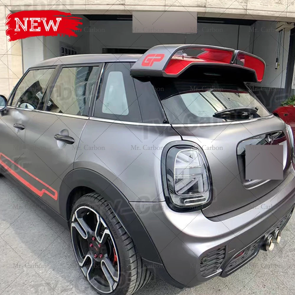 GT 윙 F55 미니 쿠퍼 S JCW GP3 스타일 탄소 섬유 유리 스포일러 트림, F55 루프 윙 립 레이싱용 바디 키트 ...