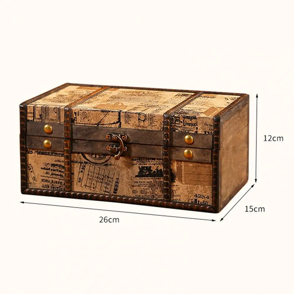 Creative-Desktop-Storage-Chest-Rectangle-Treasure-Chest-with-Lock ...