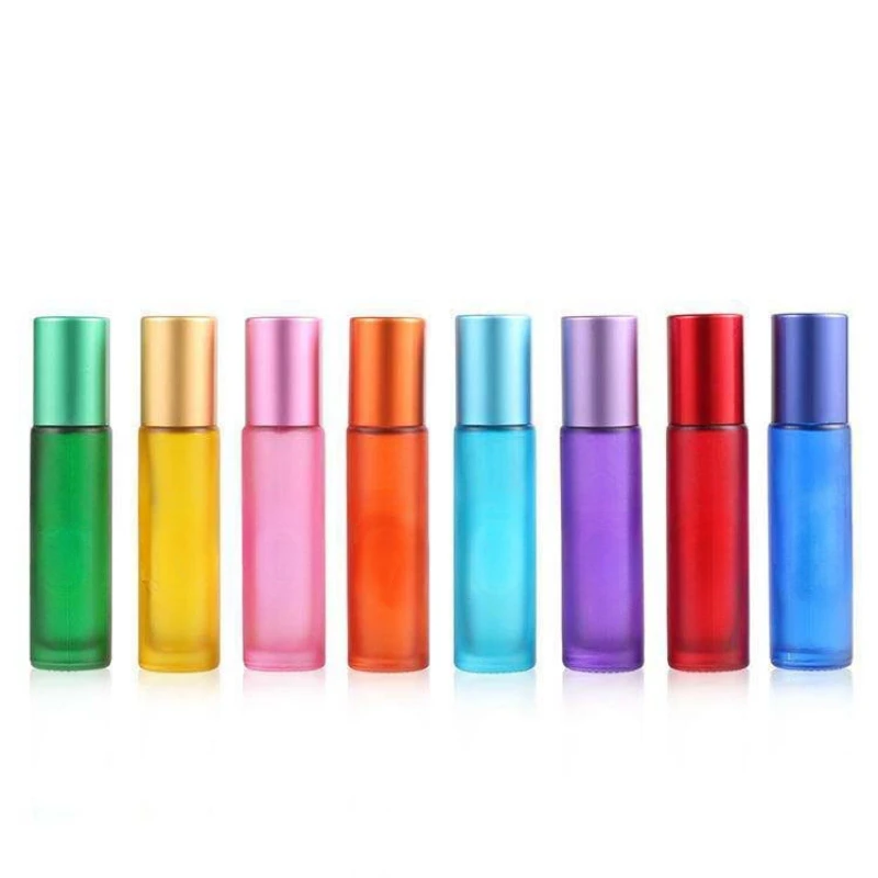 1pcs-10ml-Colorful-Perfume-Roll-on-Bottle-with-Glass-Metal-Ball-Roller ...
