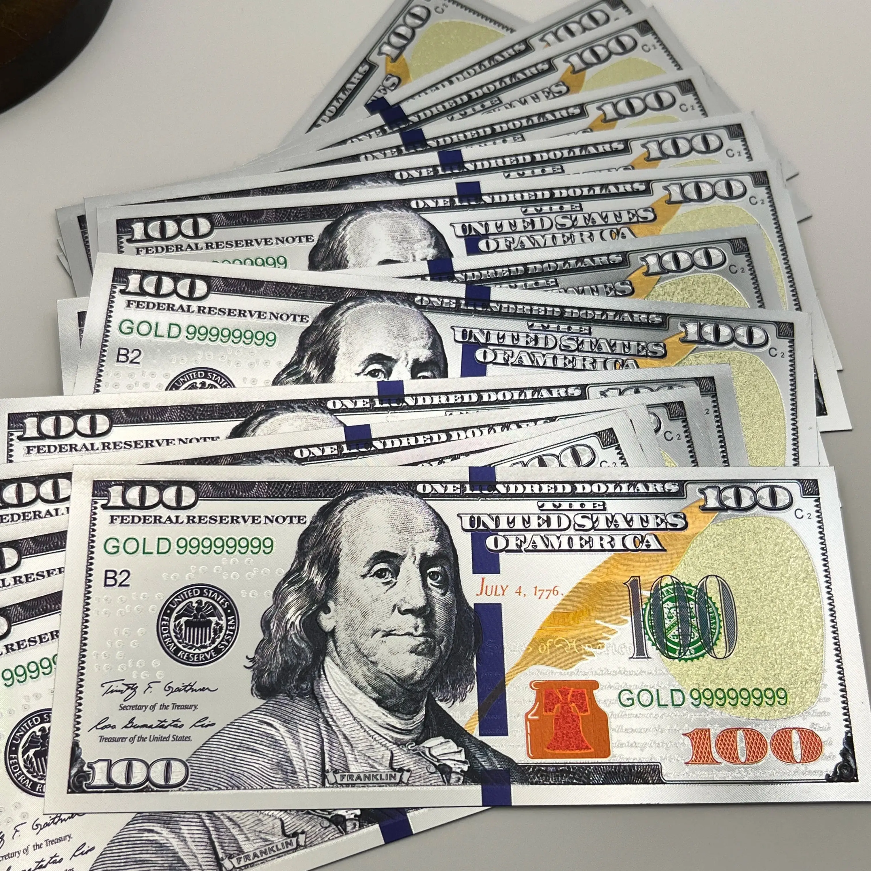 20-50-100pcs-USD-100-Dollars-24k-Gold-Foil-Golden-USD-100-Dollar-Fake ...