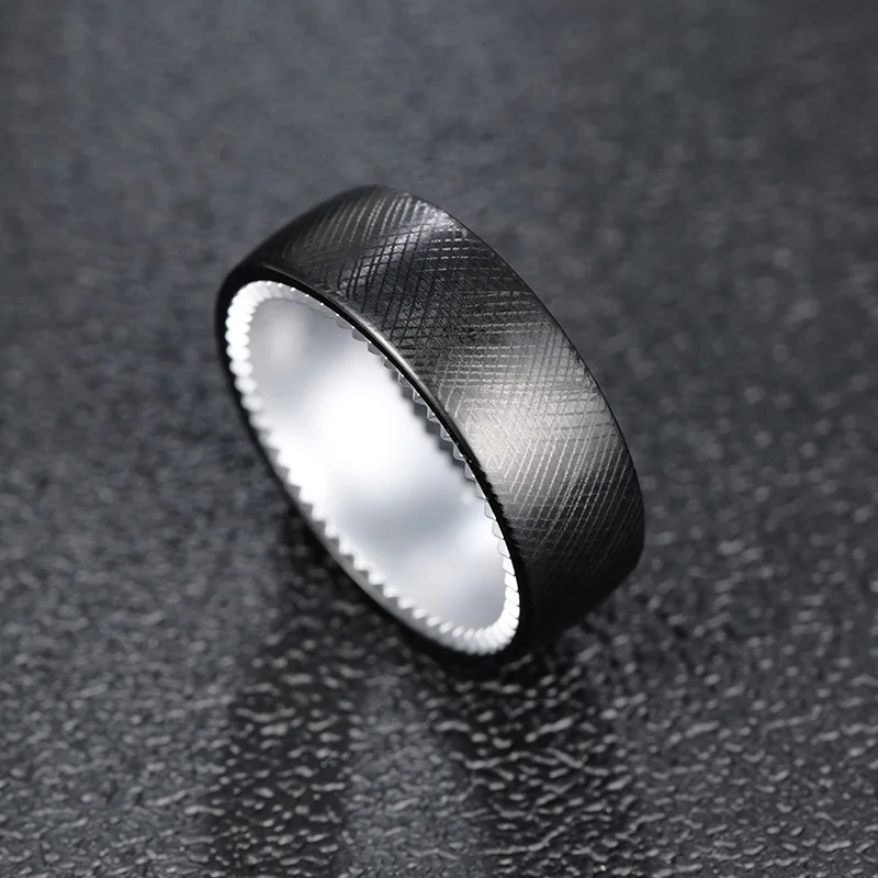 Rings-for-Men-Women-Tungsten-8mm-Ceramics-Black-Fillet-Party-Birthday ...