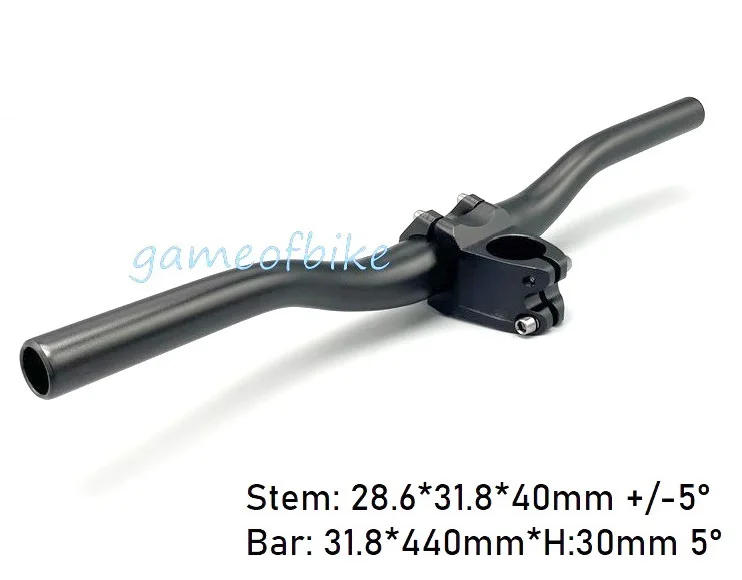 Aluminum-Bicycle-Handlebar-31-8-440mm-Stem-40mm-Fixie-MTB-road-Kids ...