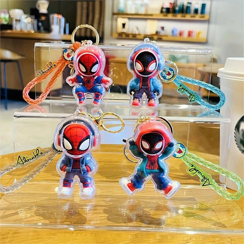 Marvel-s-Spider-Man-Key-Chain-Anime-Character-Key-Ring-Bag-Pendant-Car ...